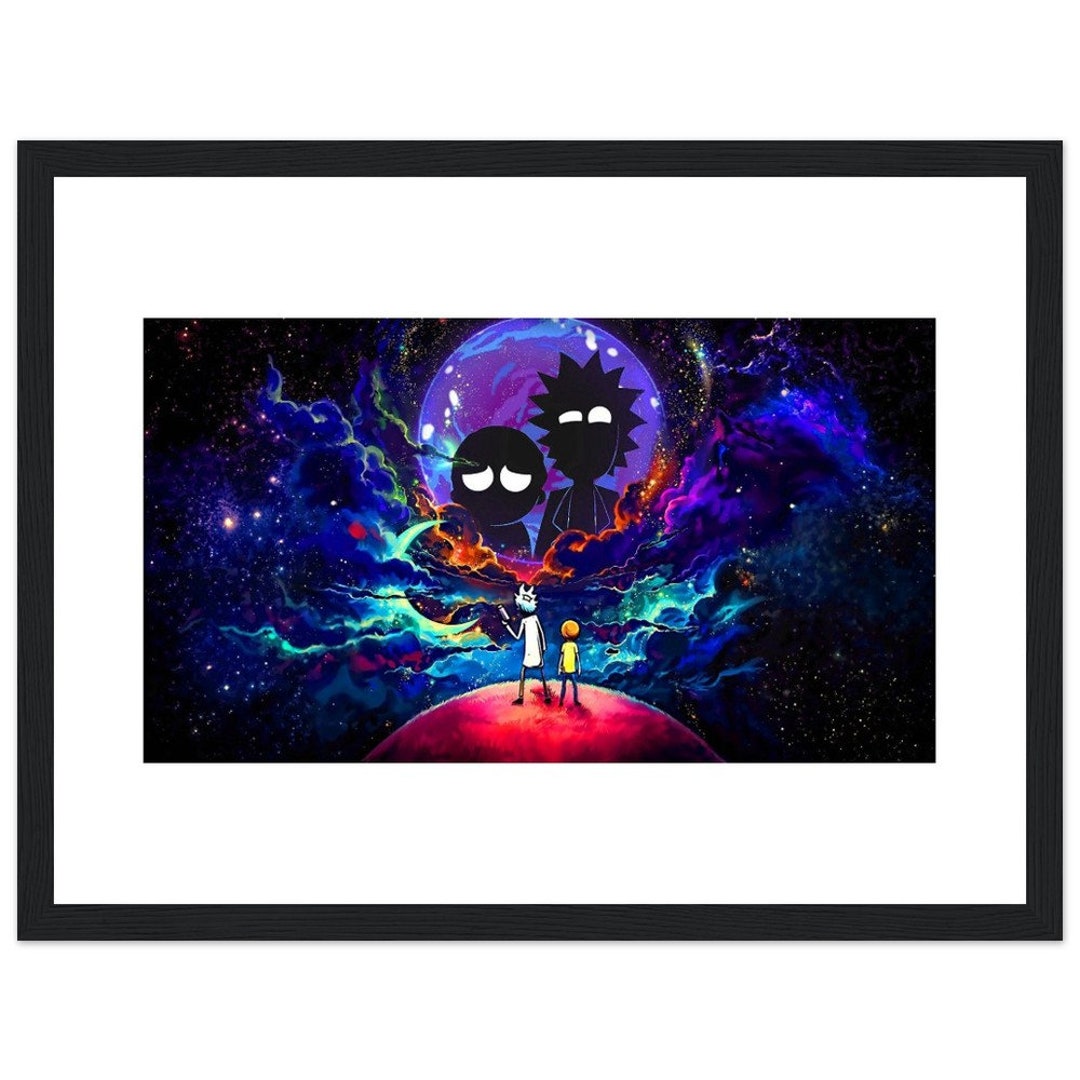 Rick and Morty Picture Rick and Morty Decor Gaming Room Decor Bedroom ...