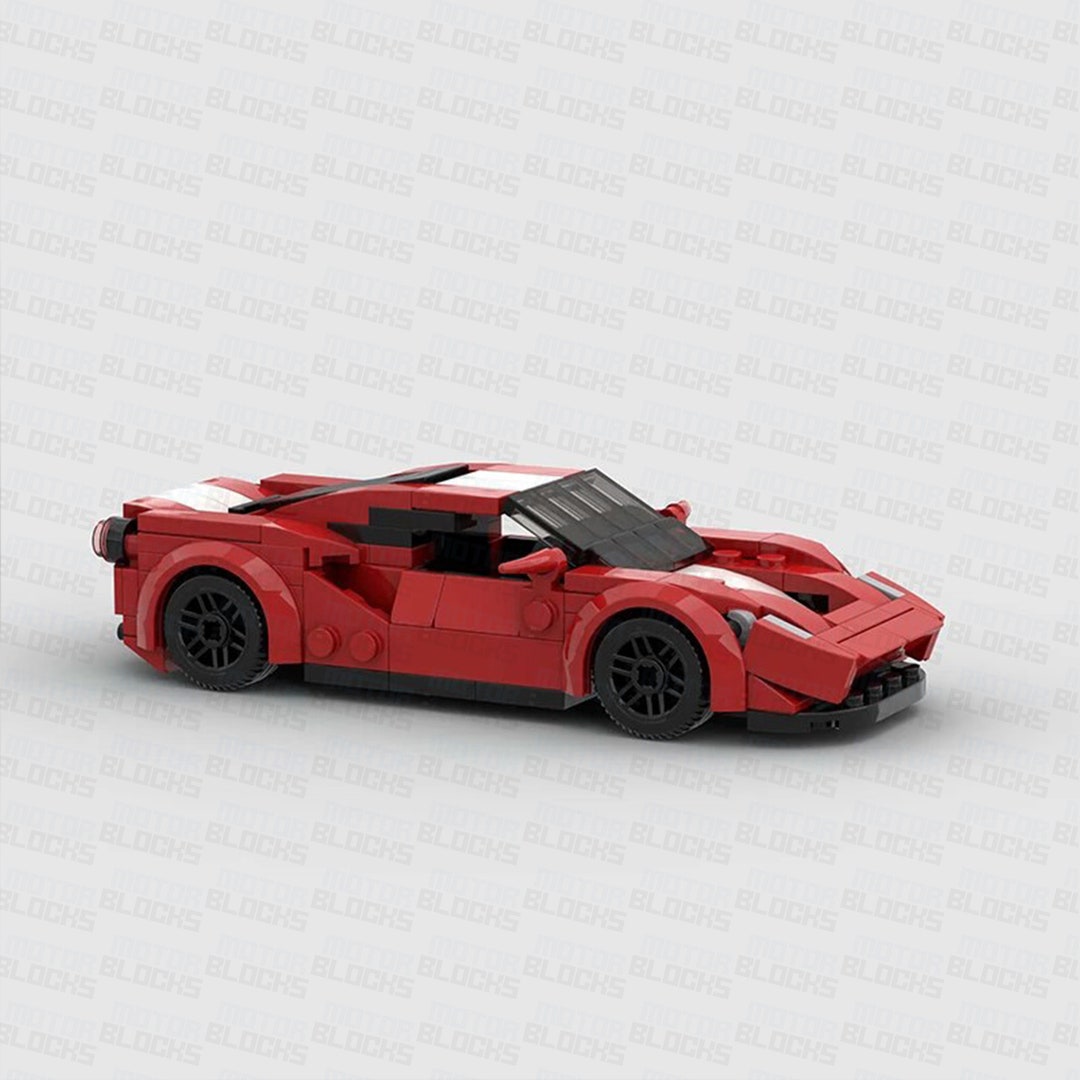 Ferrari 488 Pista Modular Model Street Racing Creative Building Blocks ...