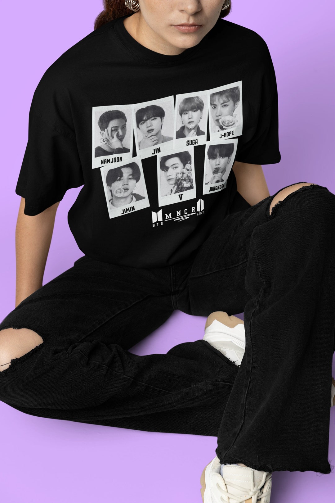Bangtan Monochrome Logistics Shirt MNCR Bts-army Design Unisex Shirt ...