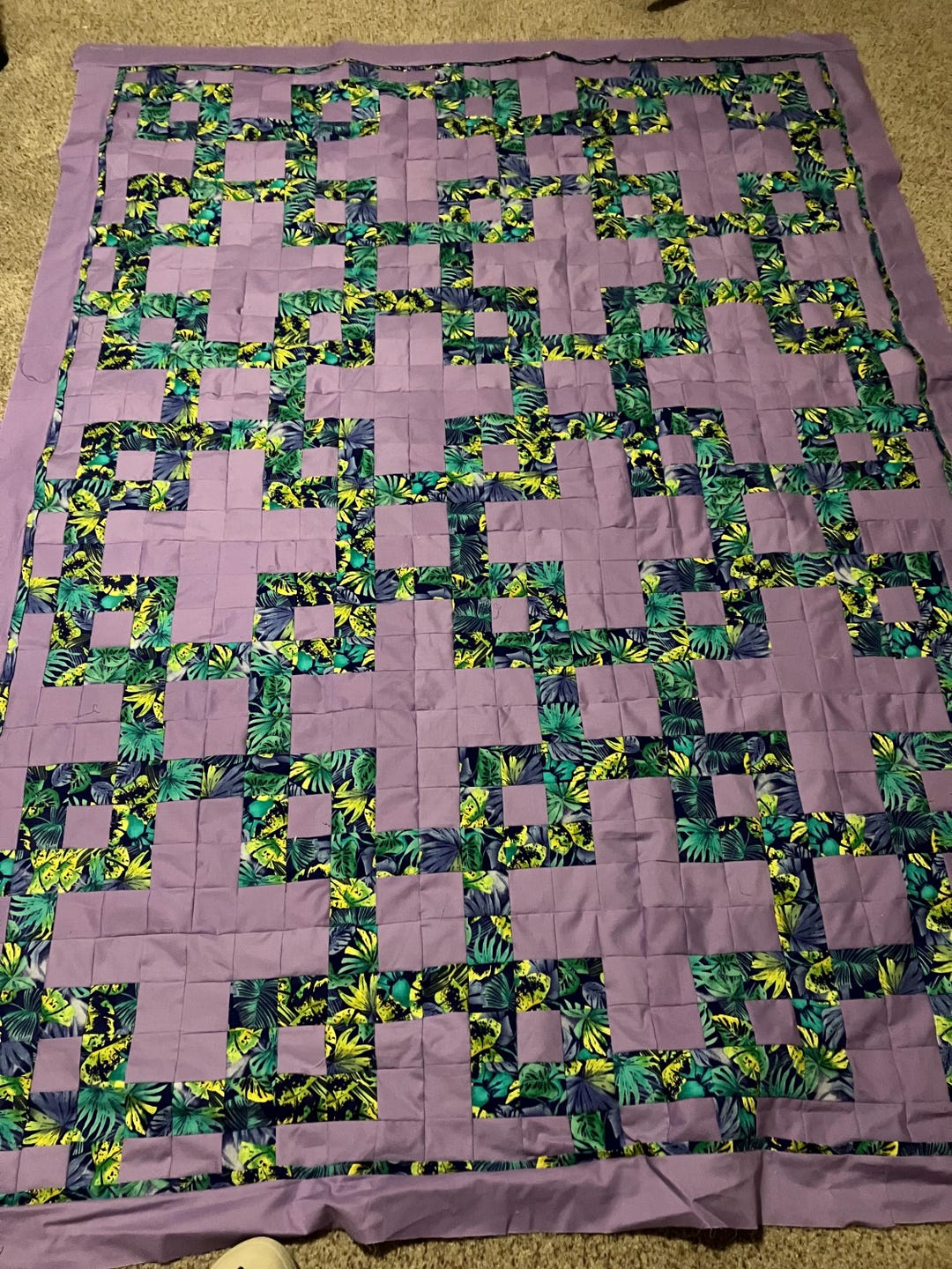 Purple & Blue Tropical Tangled - Etsy