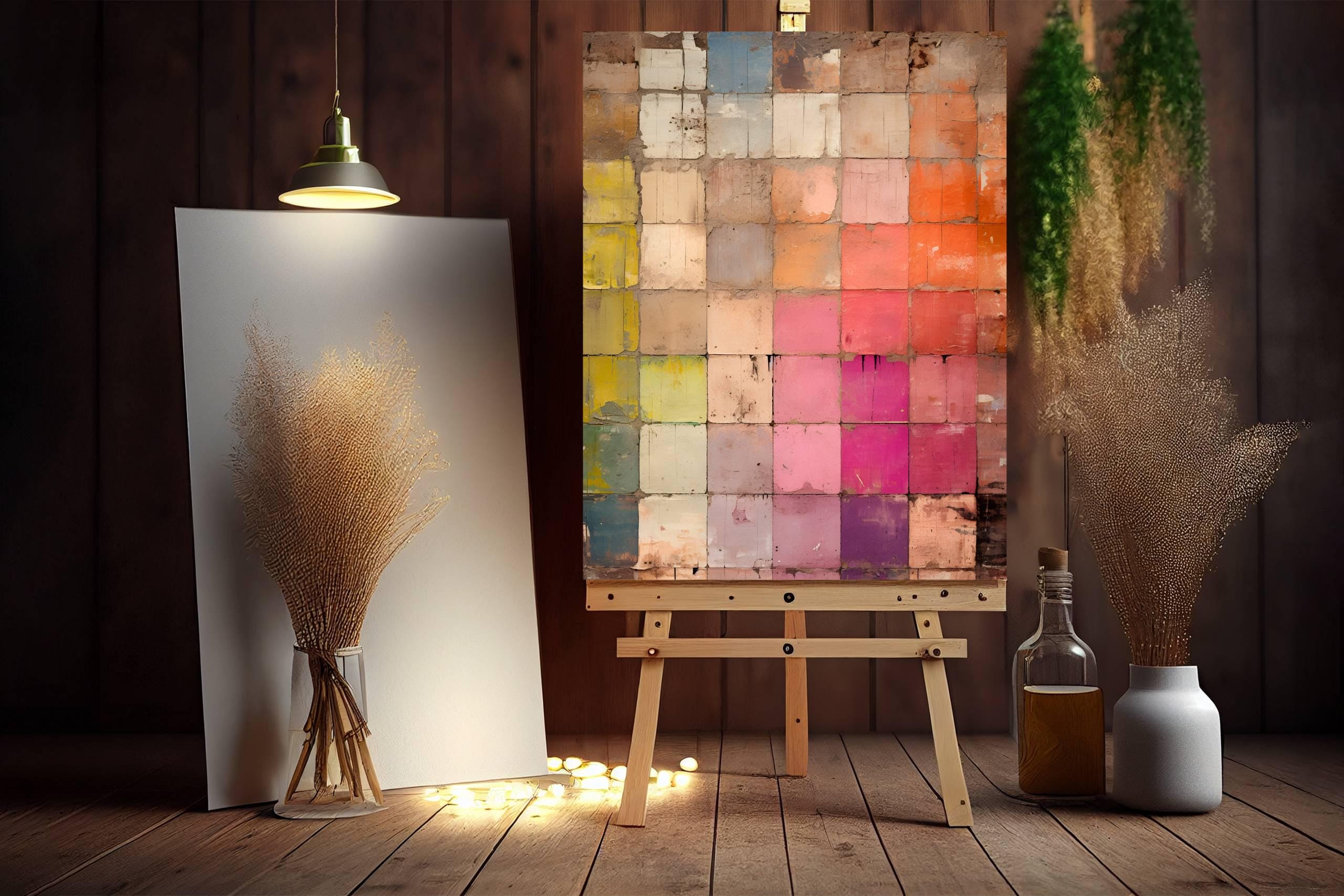 Ledger of Dusty Hues| Vintage Paint Swatch Digital Papers | Shabby ...