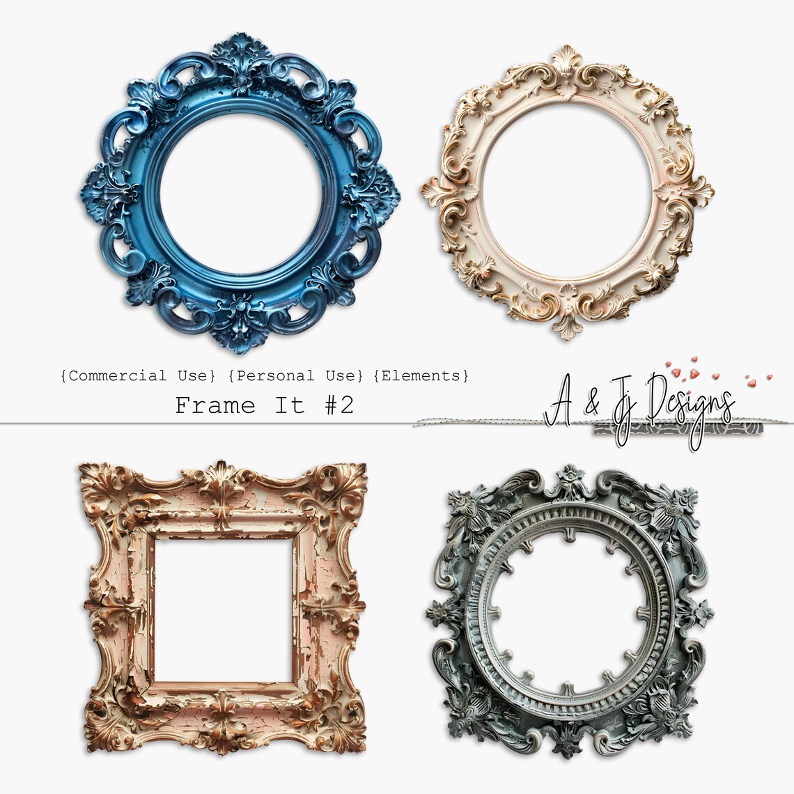 Frame It #2, Commercial Use, Elements, Clipart and Image Files ...