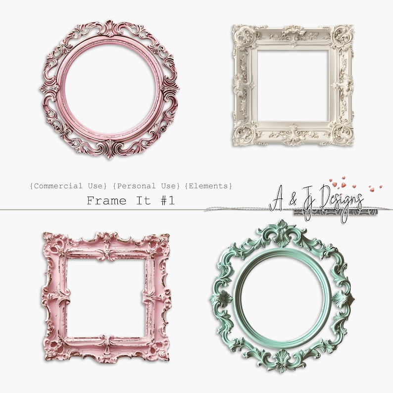 Frame It #1, Commercial Use, Elements, Clipart and Image Files ...