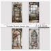 Vintage Window Panels One, 12x6", Junk Journal Pages, Commercial Use ...