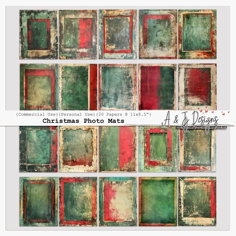 Red Vintage Photo Mat - Etsy