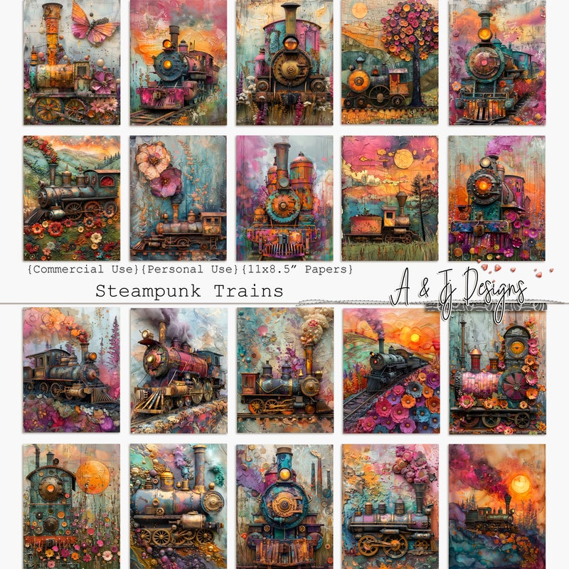 Steampunk Train - Etsy