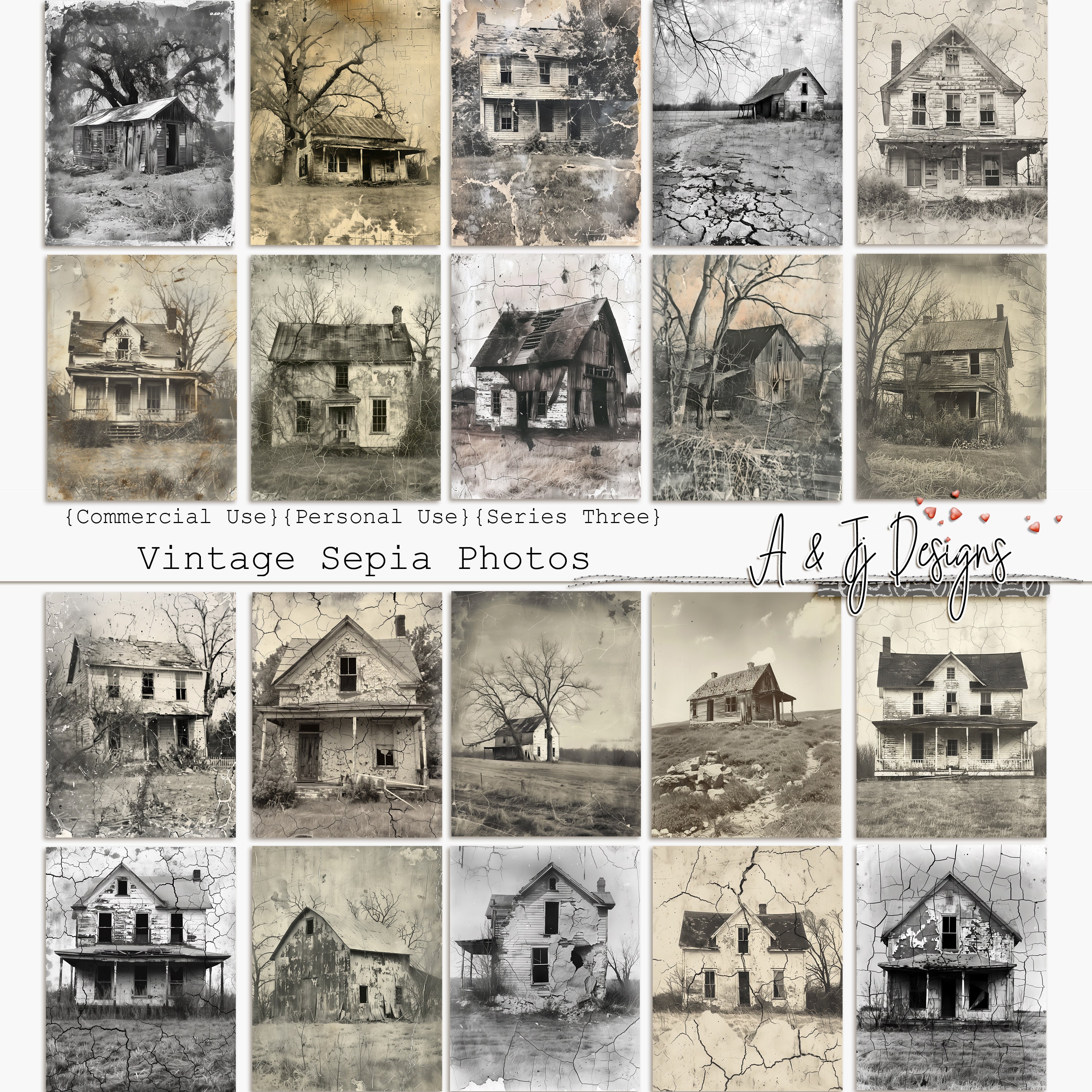 Vintage Sepia Photos Series Three, CU, Printable, Ephemera, JPG Format ...