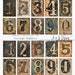 Vintage Numbers, CU, Printable, Ephemera, Papers, JPG Format, Junk ...