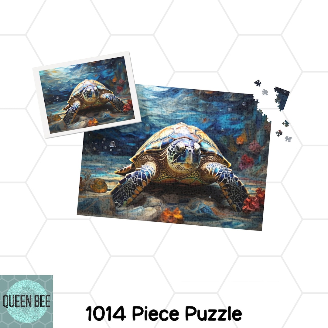 Sea Turtle Jigsaw Puzzles for Adults, Sea Turtle Jigsaw Puzzles, Oil ...