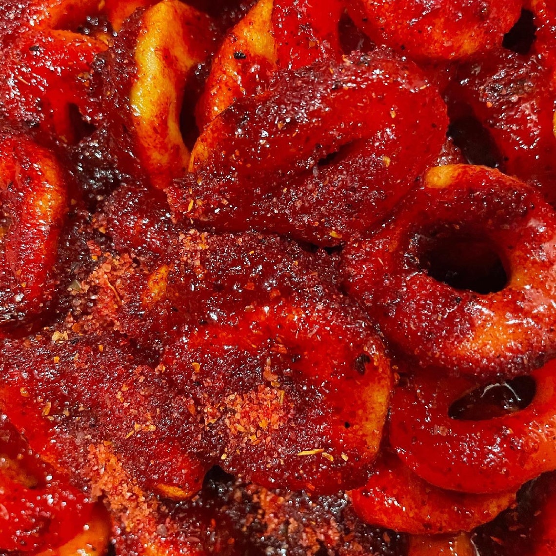 Peach Rings Enchilados - Spicy Peach Rings - Peach Rings Enchamoyados ...