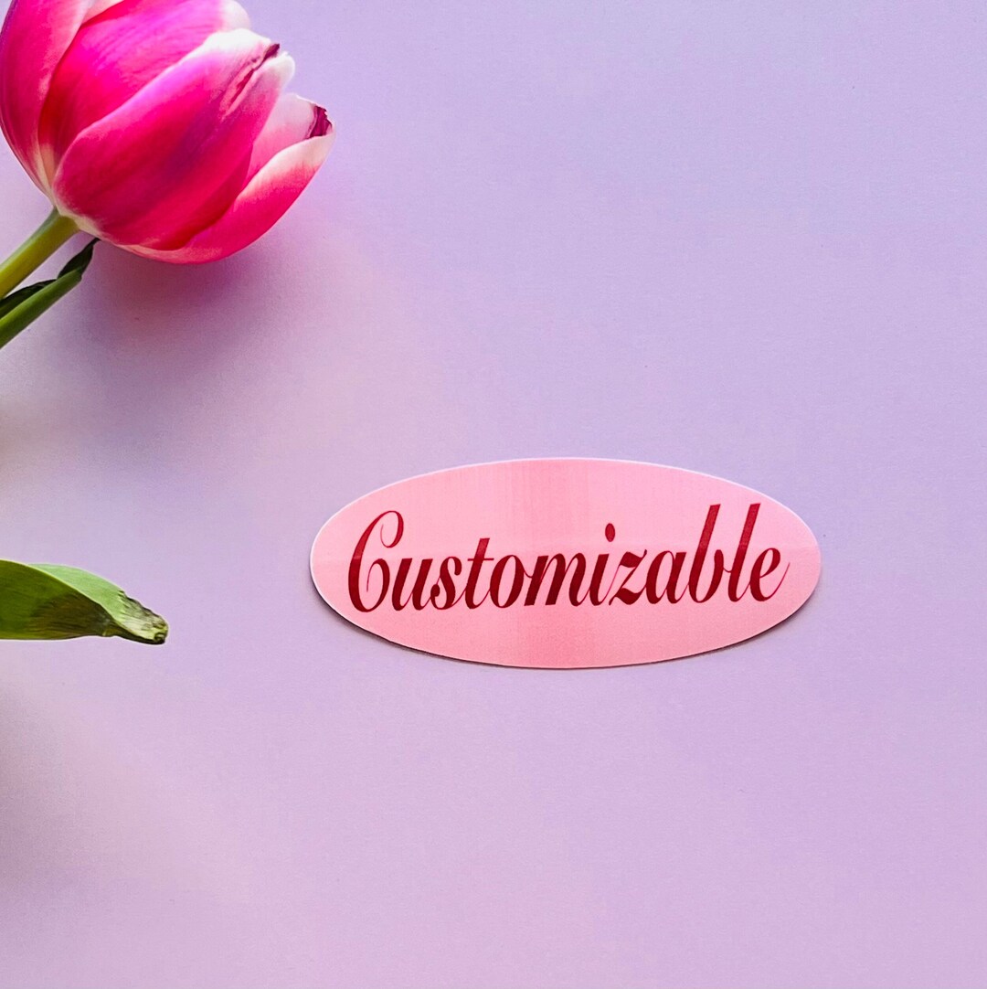 CUSTOM Name Plate Sticker in Any Color - Etsy
