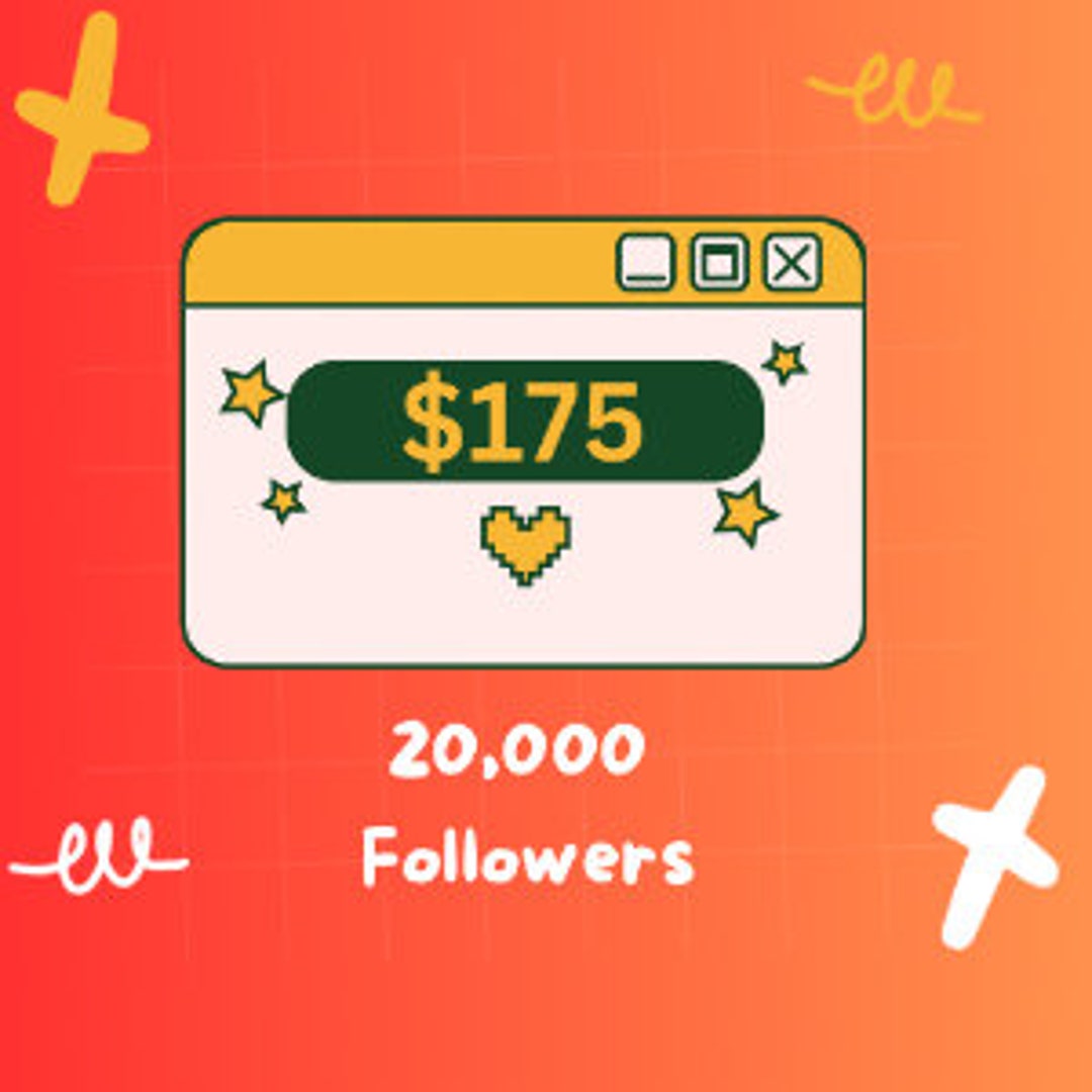 PREMIUM INSTAGRAM FOLLOWERS 20,000 - Etsy