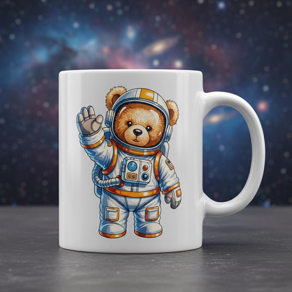 Cute Bear Astronaut Clipart PNG, Space Animal Illustration, Kids Decor ...