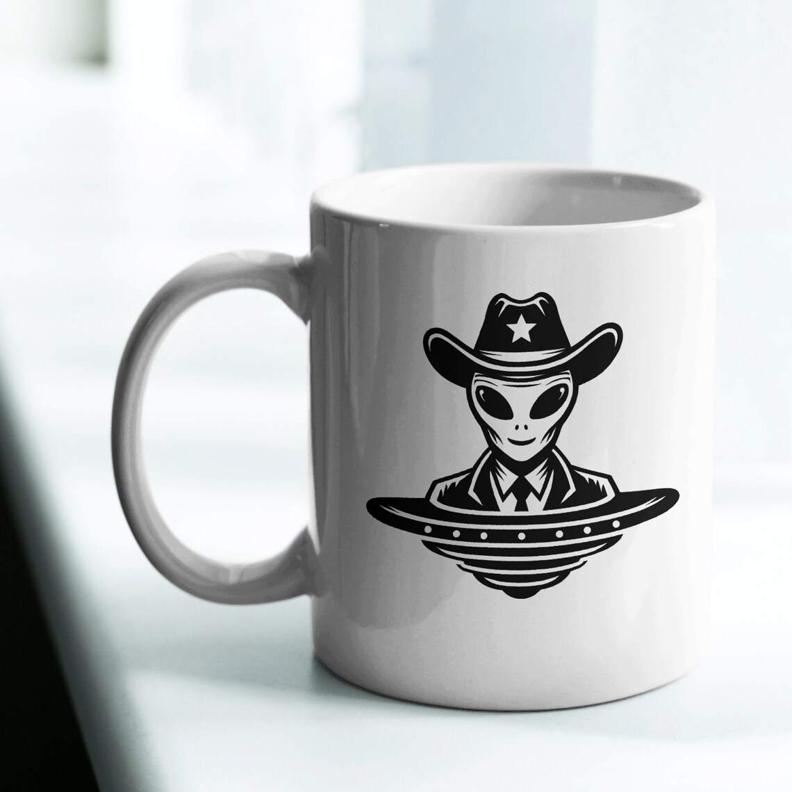 Cowboy Alien SVG & PNG, Eps Files, Alien Digital Image Clipart ...