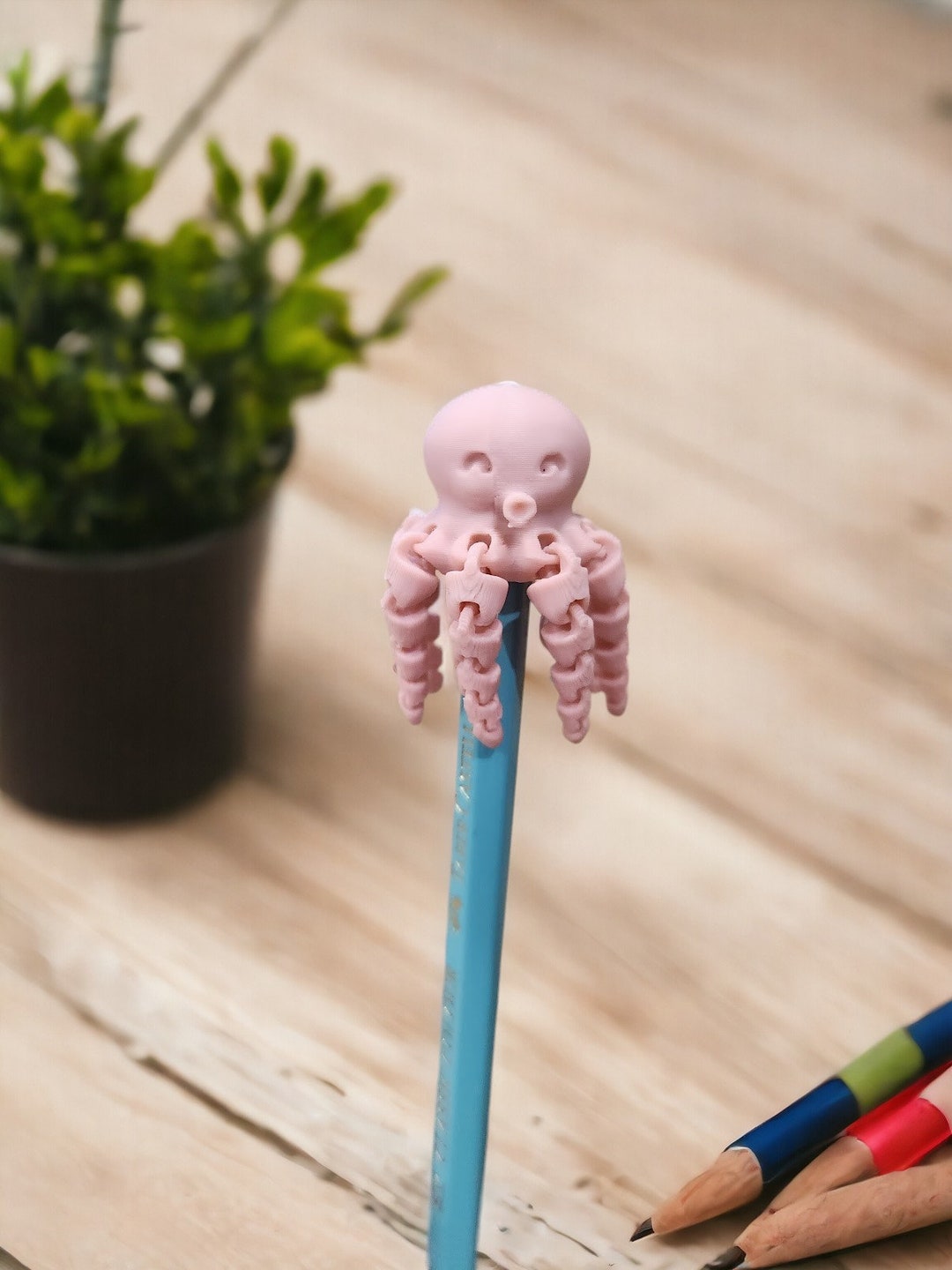 Octopus Pencil Topper - Etsy