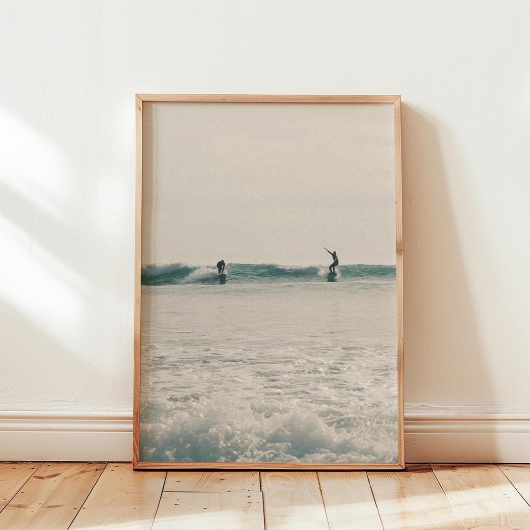 Coastal Surf Print, 35mm Film Photography, Spain Surfing Wall Art ...
