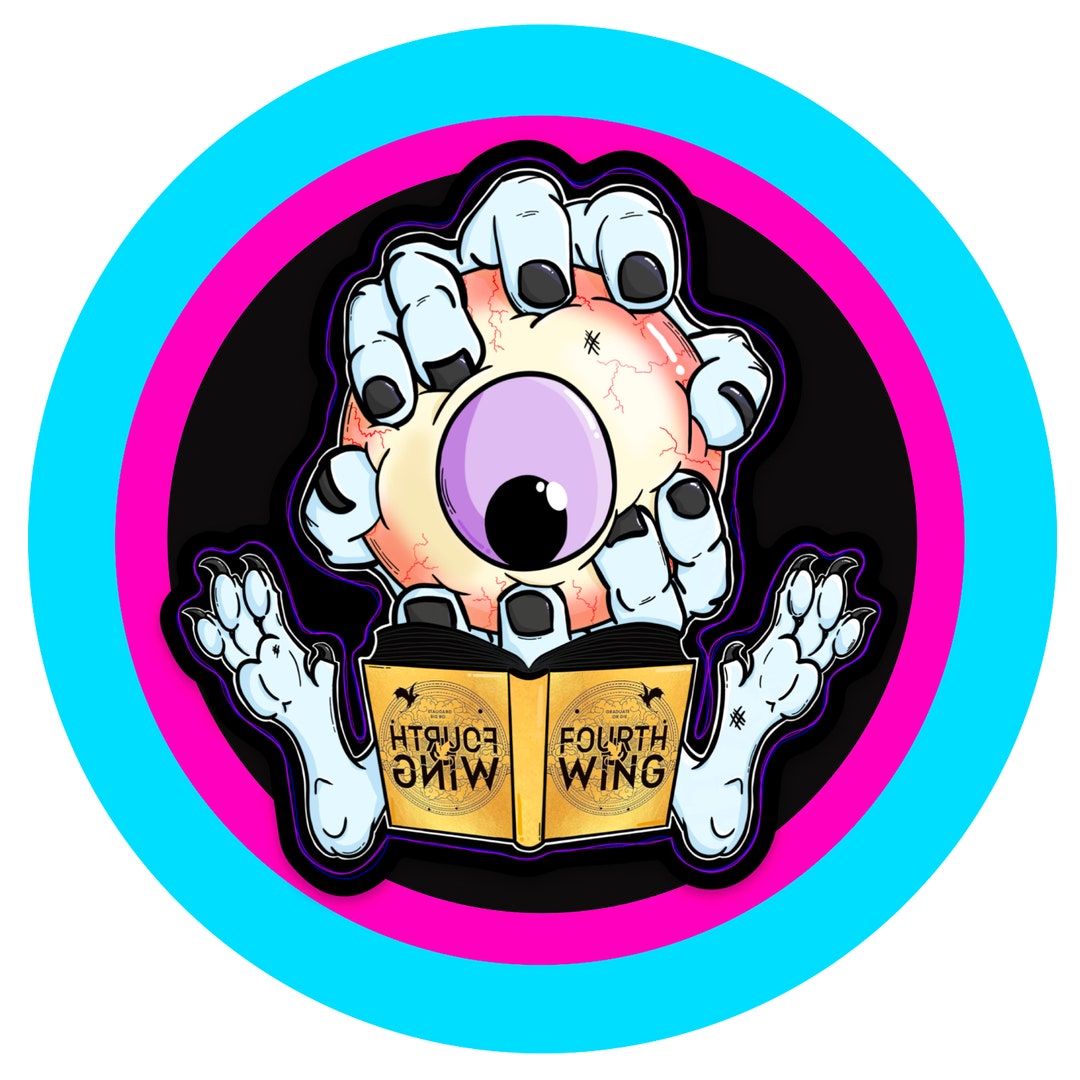 Sticker - Magical Eyeball Monster Vinyl | Quirky Fourth Wing Decal ...
