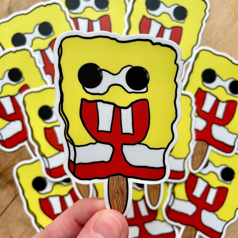 Nostalgic Cartoon Popsicle Vinyl Sticker | Icecream Truck Decal | Funny ...