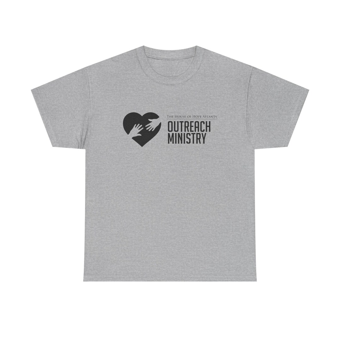 The House of Hope Outreach Ministry Graphic Print Grey Heavy Cotton Tee ...