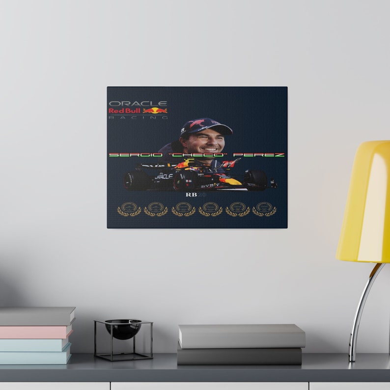 Sergio 'checo' Perez & Red Bull Oracle Racing Poster Rev up Your Walls ...
