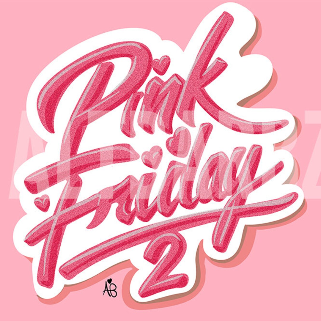 Pink Friday 2, Sparkle, for the Barbz, Digital Art, Sticker, Pink ...