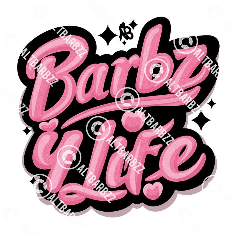 Barbz 4 Life, Nicki Minaj, for the Barbz, Digital Art, Sticker, Pink ...