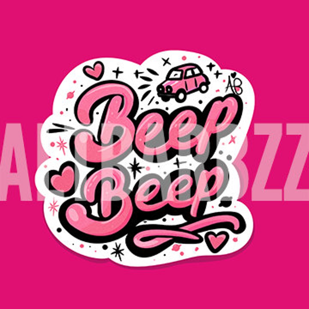 Beep Beep, Pink Friday 2, Sparkle, for the Barbz, Digital Art, Sticker ...