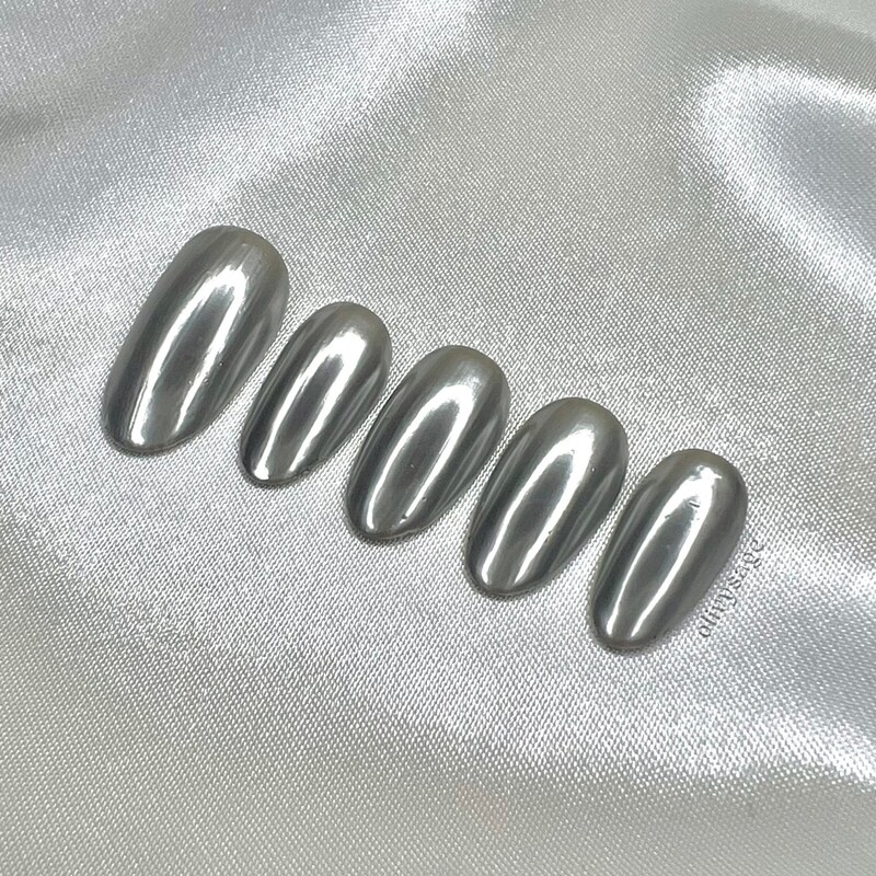 Fake Silver Nails - Etsy