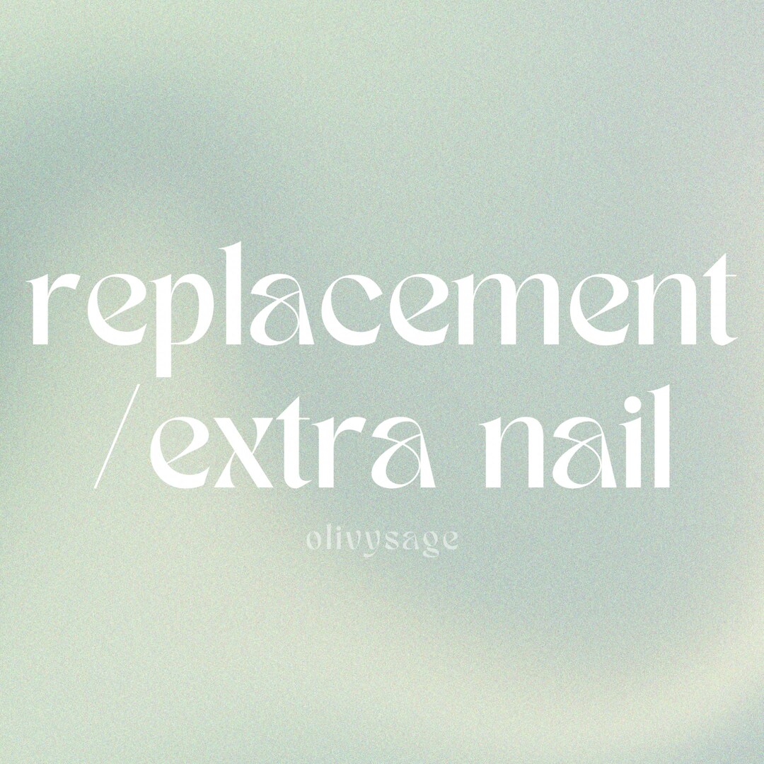 Individual Replacement Extra Nail Solid Color or Custom Handmade ...