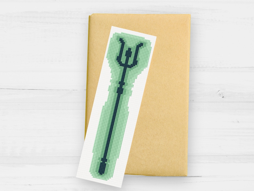 Trident | PJO | Bookmark | Cross Stitch Pattern | Digital - Etsy