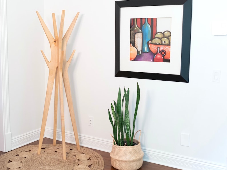 PHILIAS - Mid-century Coat Rack Stand Made of Maple Wood - Ready to ...