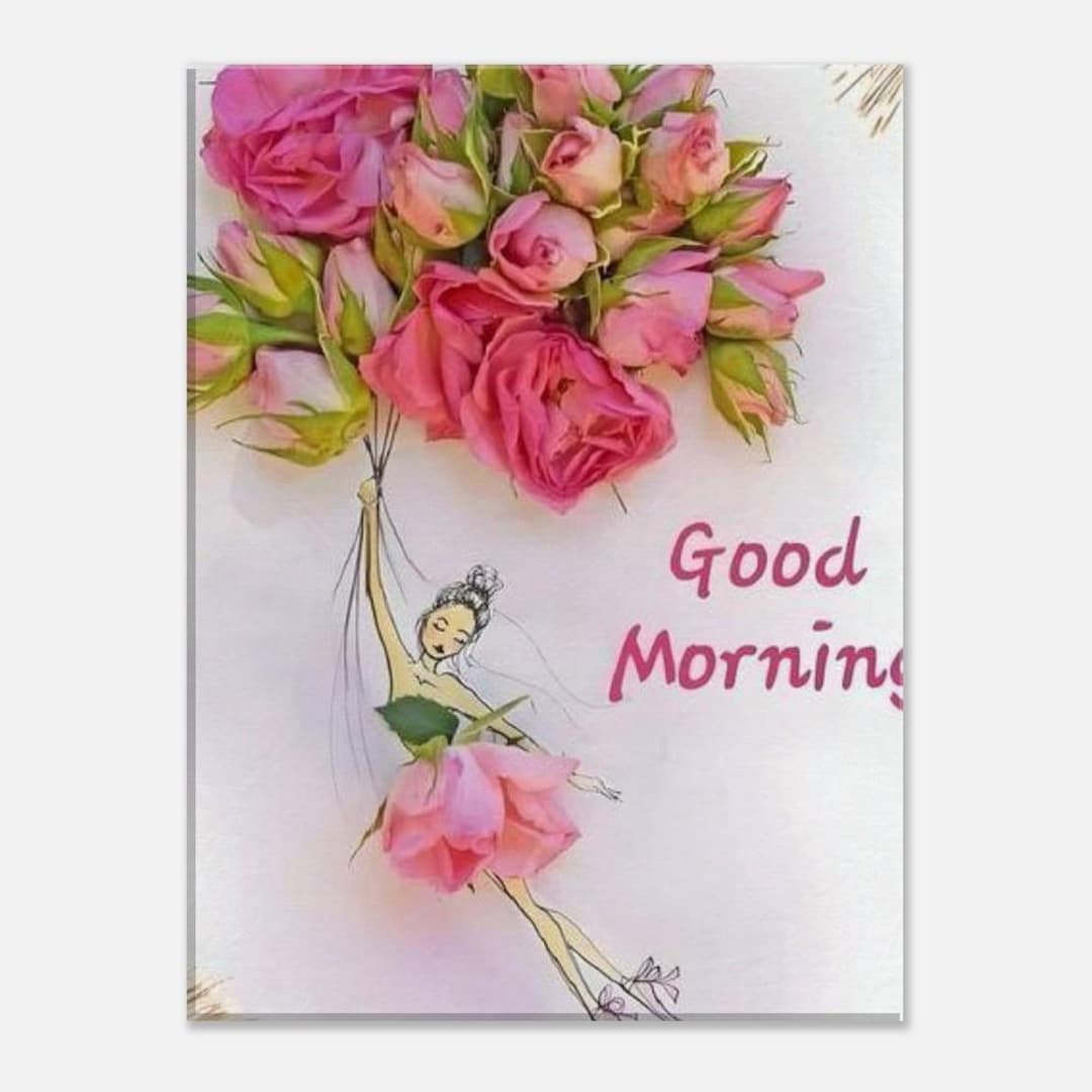 Canvas Morning Flower. - Etsy