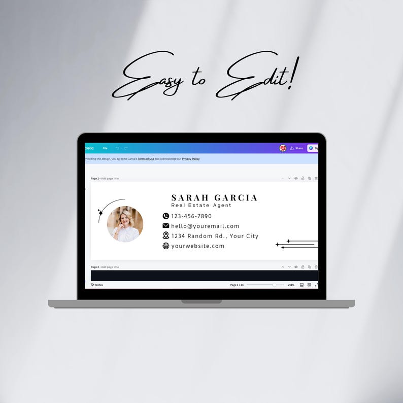 Email Signature Template, Digital Signature, Cute Email Signature ...