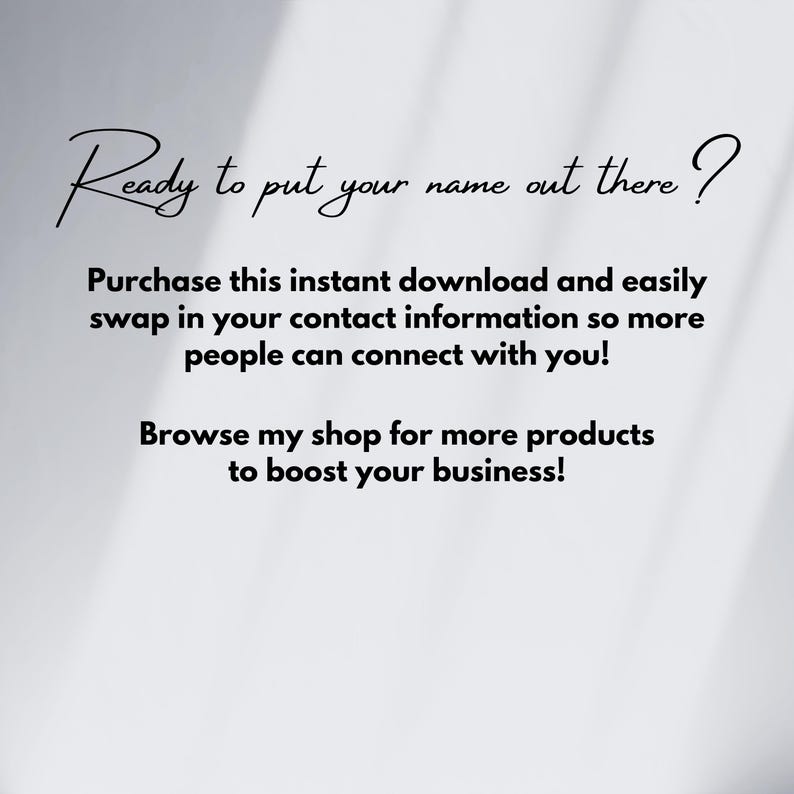 Instagram Business Card, Ig Business Card Template, Qr Code Business ...