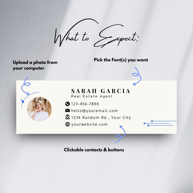 Business Signature, Gmail Email Signature, Canva Email, Real Estate ...