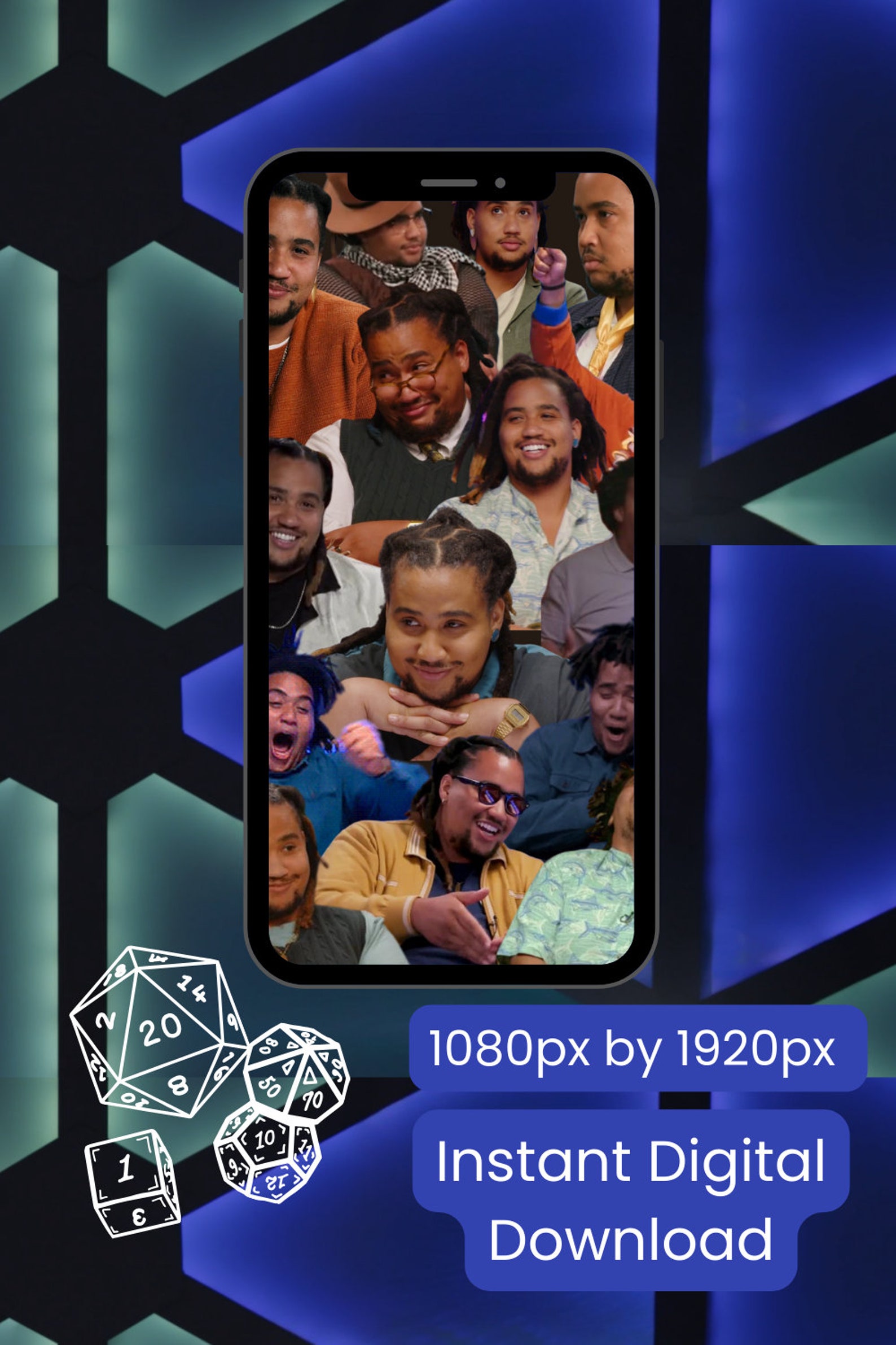 Lou Wilson Dimension 20 iPhone and Android Phone Wallpaper | Instant ...