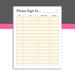 Please Sign in | Printable Sign in Sheet / Template | Attendees Log in ...