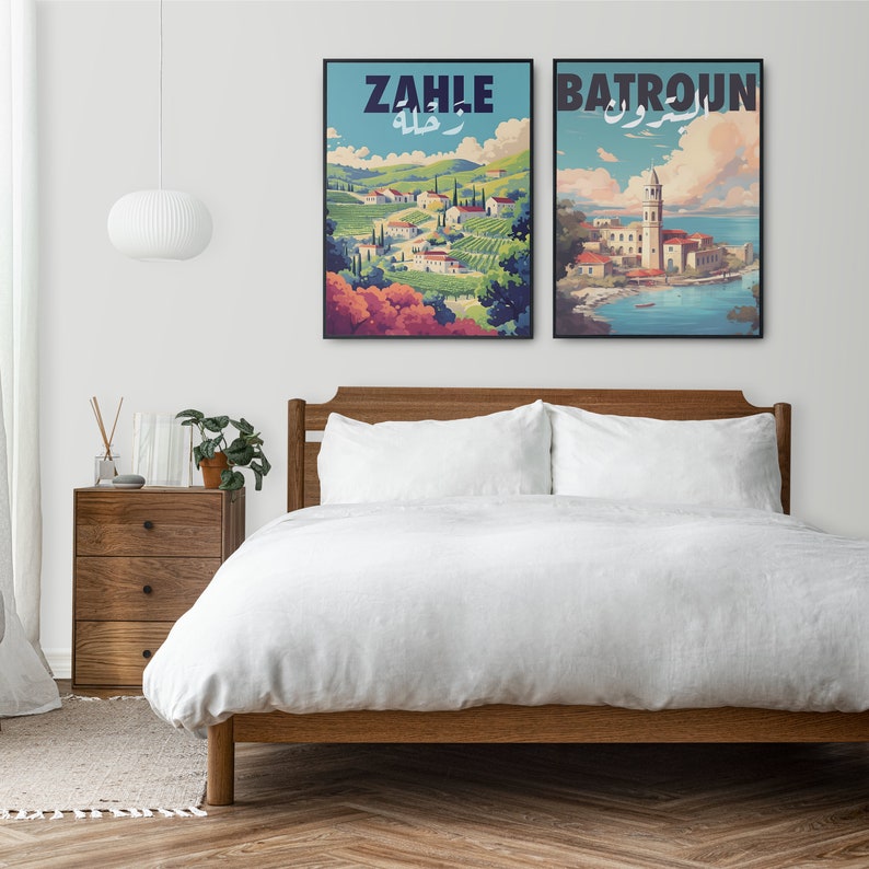 Zahle Poster | Lebanon Poster | Lebanese Art Print | Size A4 A3 ...