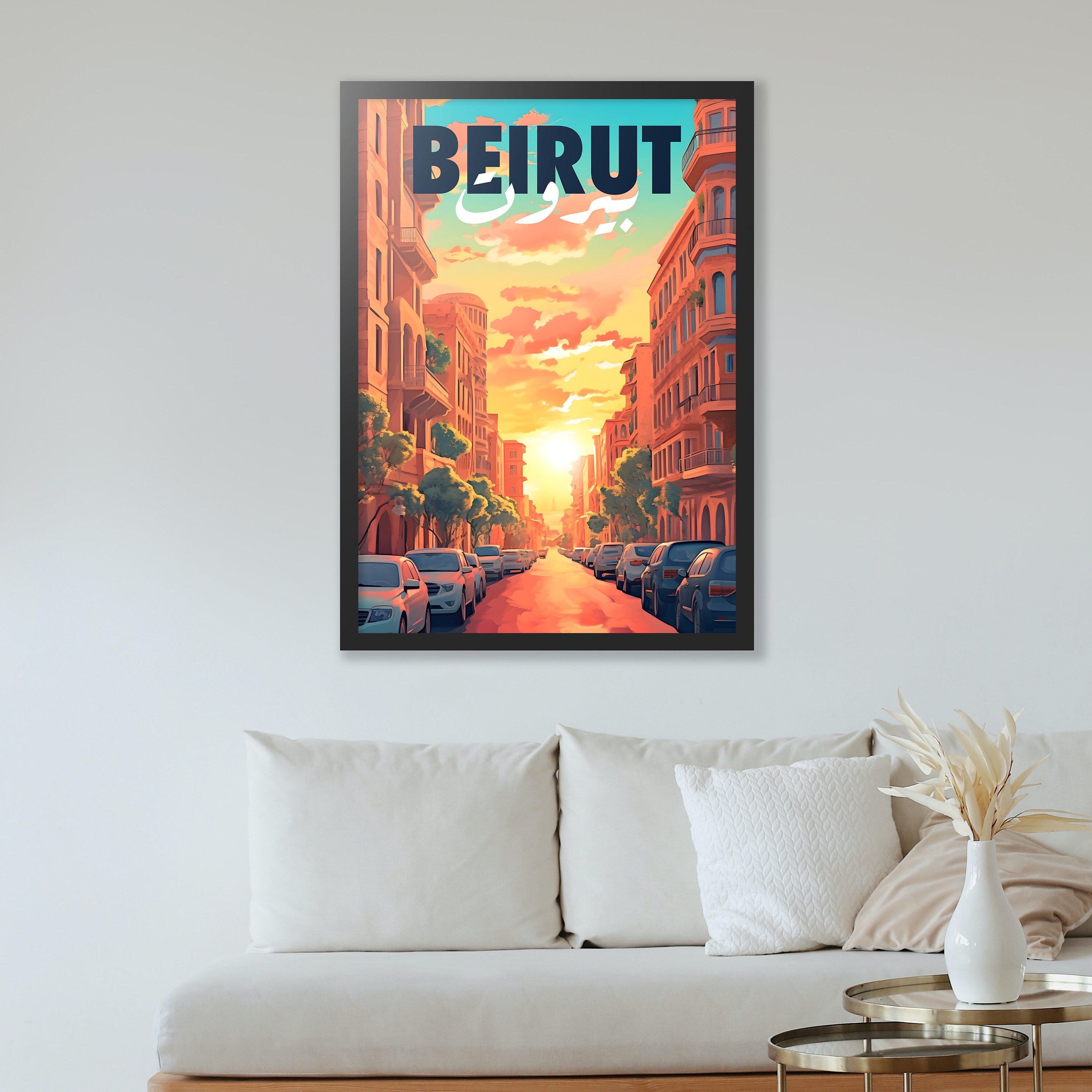 Beirut Posters | Lebanon Poster | Lebanese Art Print | Size A4 A3 ...