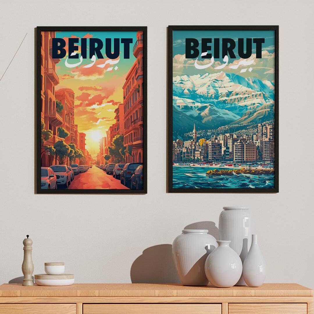 Beirut Posters | Lebanon Poster | Lebanese Art Print | Size A4 A3 ...