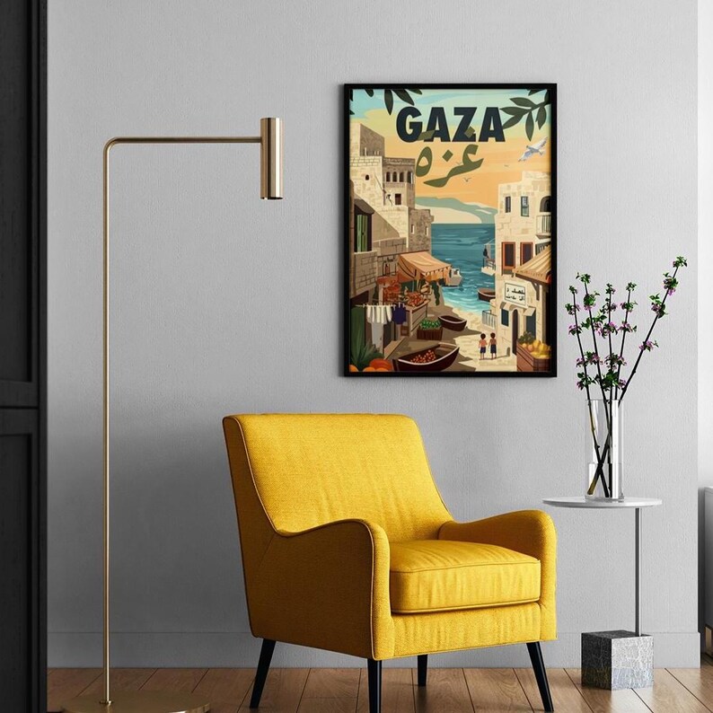 Gaza Poster | Palestine Poster | Palestine Art Print | Size A4 A3 - Etsy