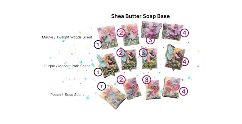 Garden Fairy Art Natural Soap With Fairy Dust, Artesian Hand Poured ...