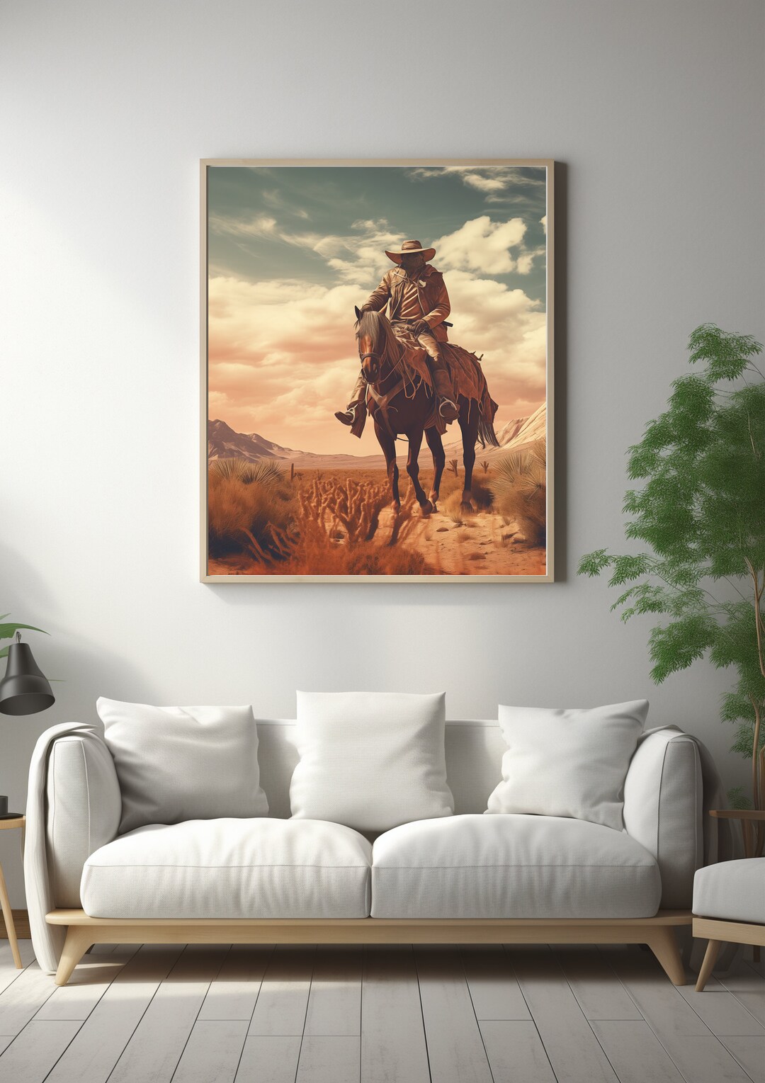 Retro Western Wall Art, Retro Vintage Print, Western Cowboy Poster ...