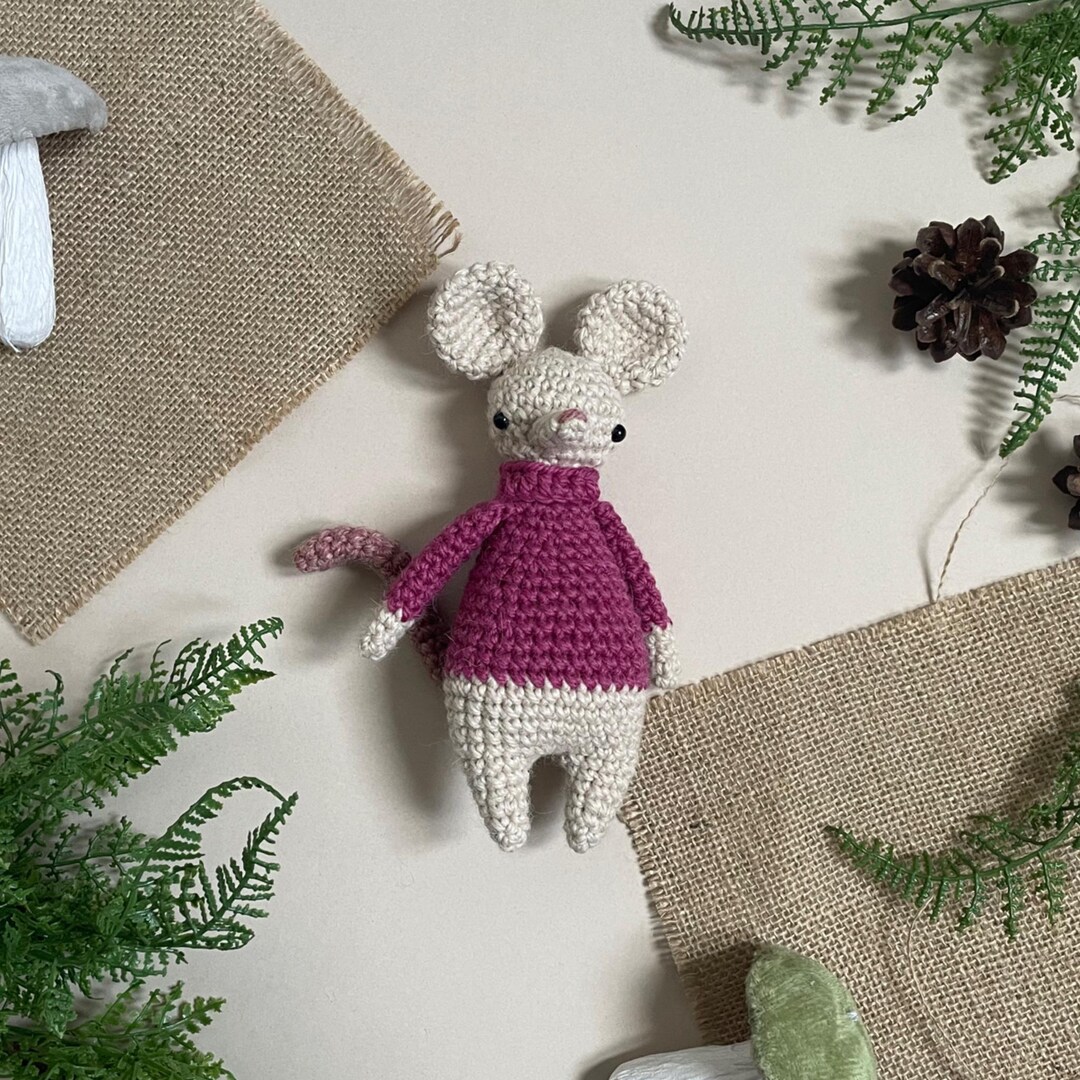 Mimi the Mouse Crochet Plushie Doll Animal Pattern - [DIGITAL PDF ...
