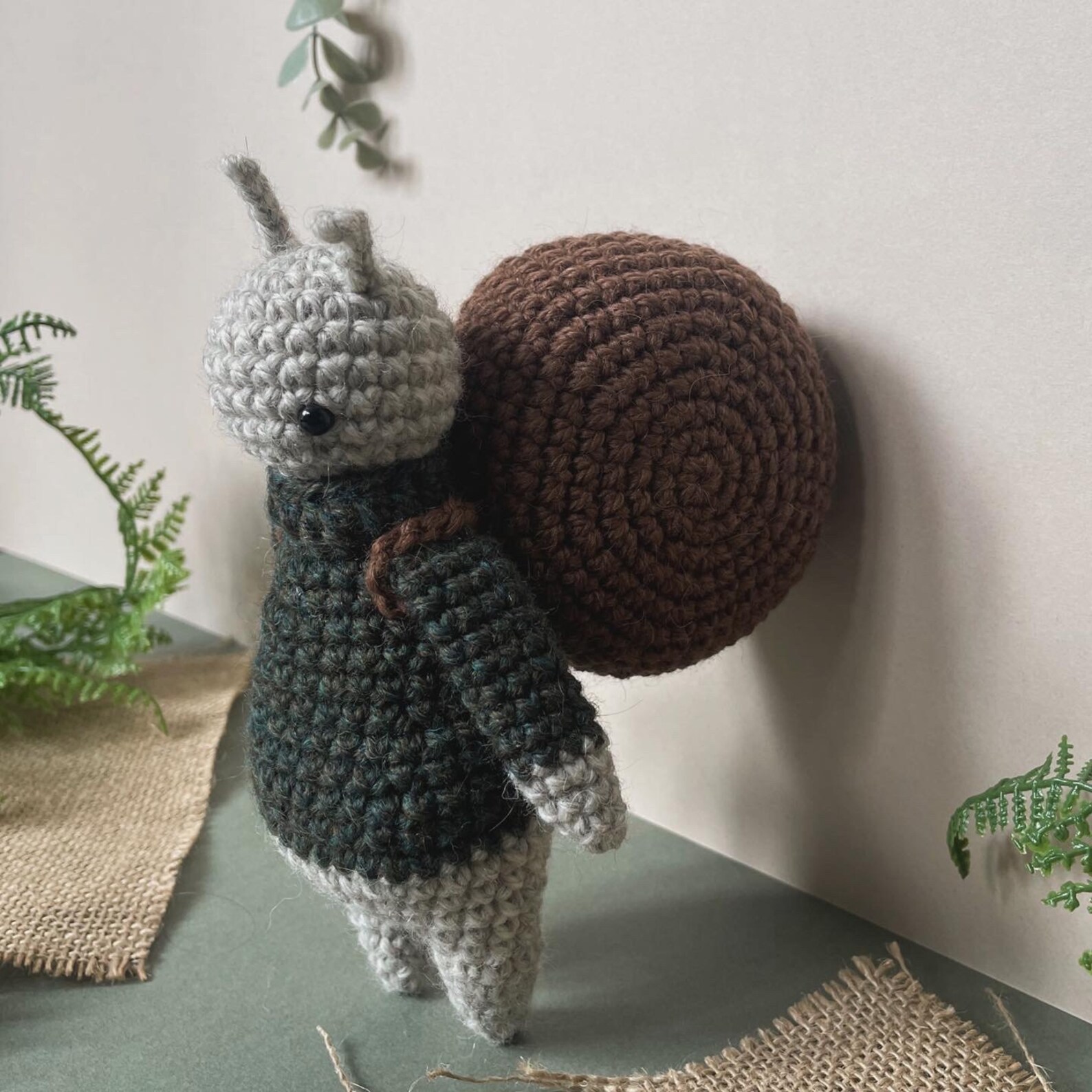 Sebastian the Snail Crochet Plushie Doll Animal Pattern - [DIGITAL PDF ...