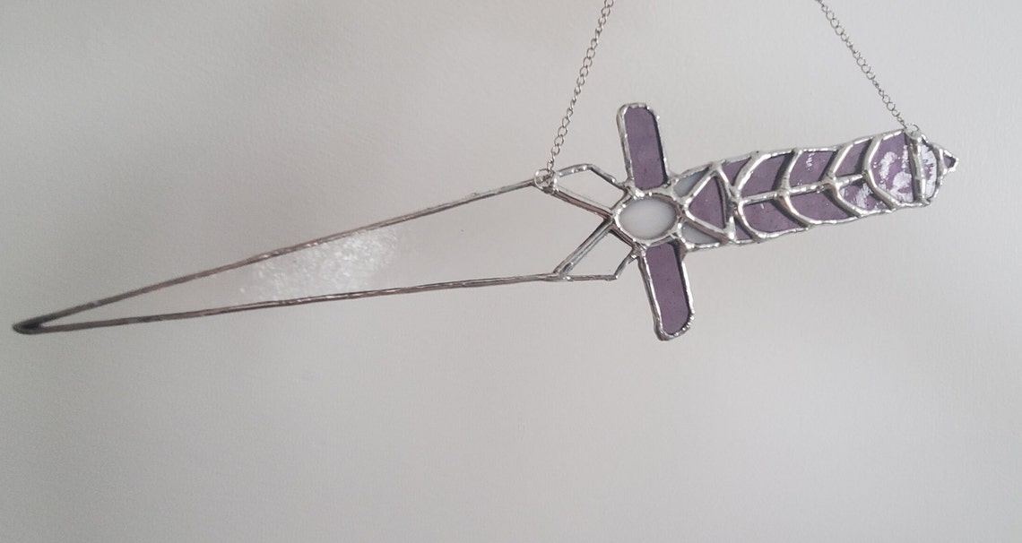 Stained Glass Dagger Sun Catcher Window Hanging Unique Home Decor ...