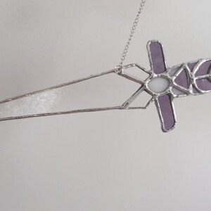 Stained Glass Dagger Sun Catcher Window Hanging Unique Home Decor ...