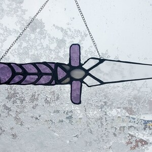 Stained Glass Dagger Sun Catcher Window Hanging Unique Home Decor ...
