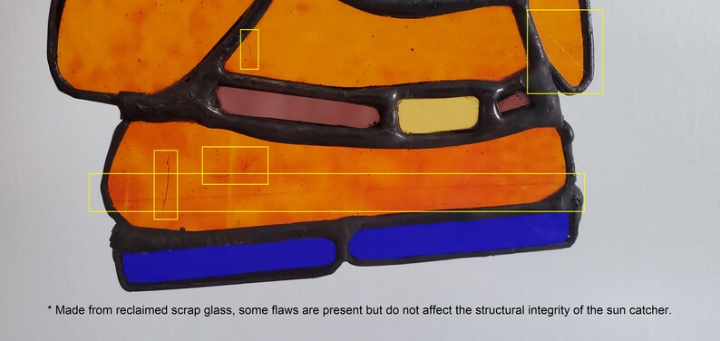 Shy Guy Stained Glass Sun Catcher | Window Hanging | Video Game Fan Art ...