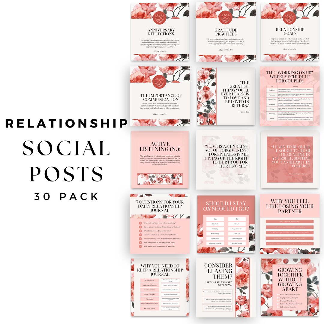 Love and Relationship Templates for Social Media | Love and ...